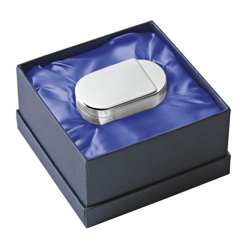 Engraved Silver Plated Folding Travel Clock - Business Gifts Express